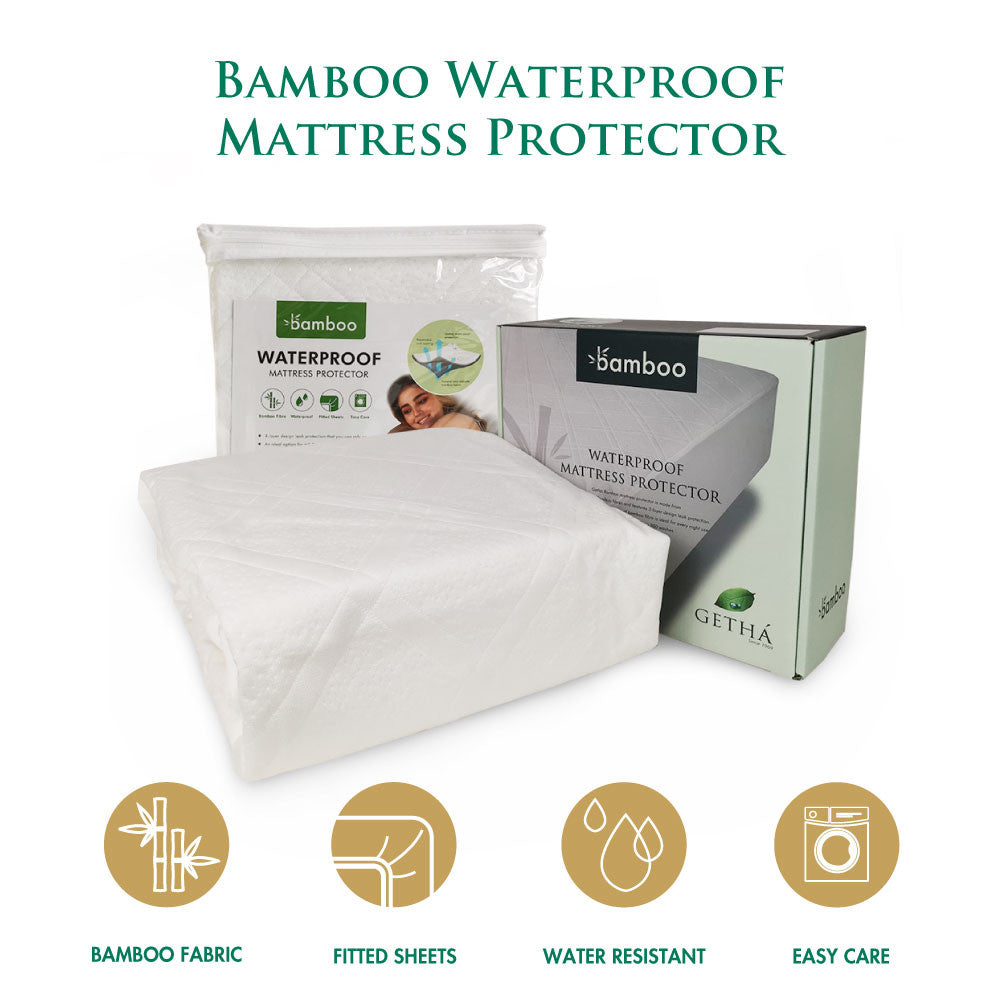 ผ้ารองกันเปื้อนกันน้ำ (Bamboo Waterproof Mattress Protector) – Getha ...